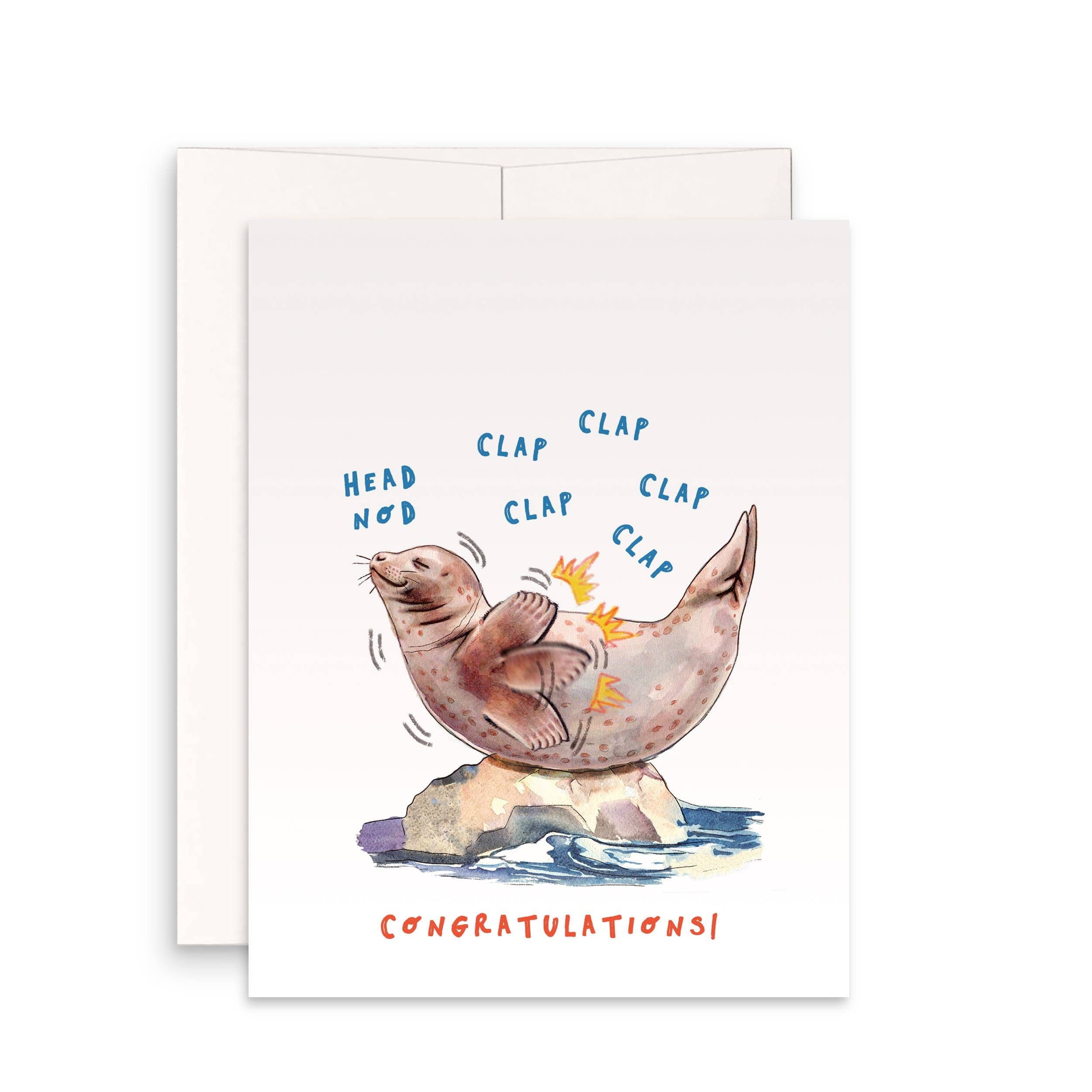 Claps Seal Of Approval Congratulations Card by Liyana Studio ...