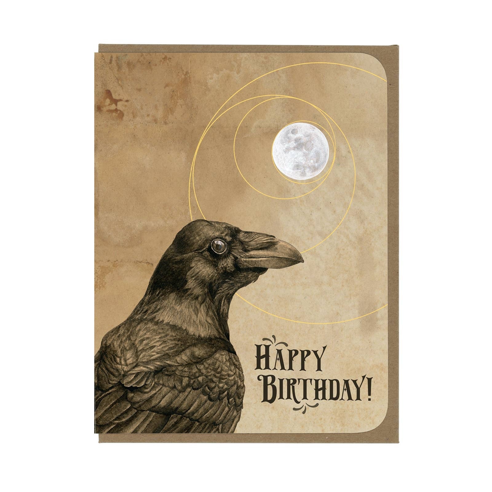 Raven and Moon Birthday Card by Amy Rose Moore Illustration ...